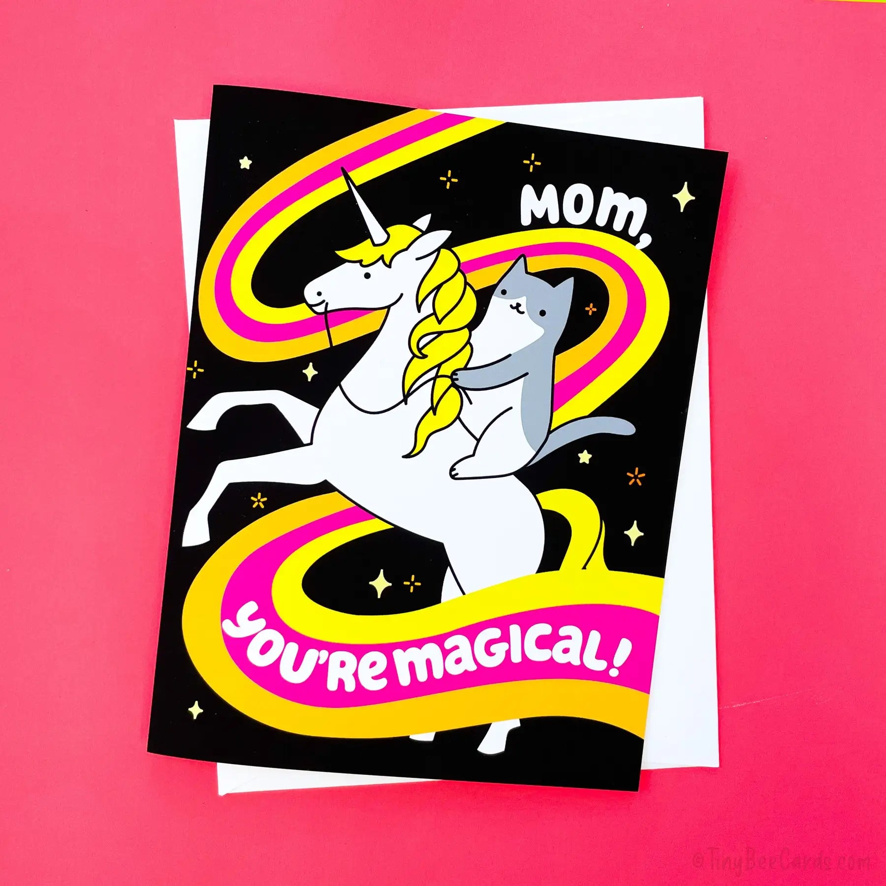 "Mom, You're Magical!" Cat Riding Unicorn | Mother's Day Card – The ...