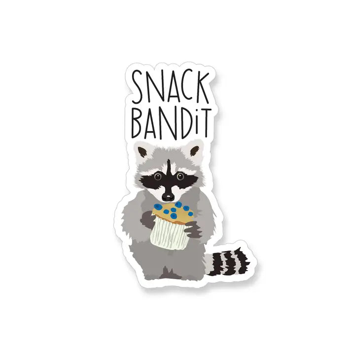 Snack Bandit Blueberry Muffin | Vinyl Sticker – The Sock Monster