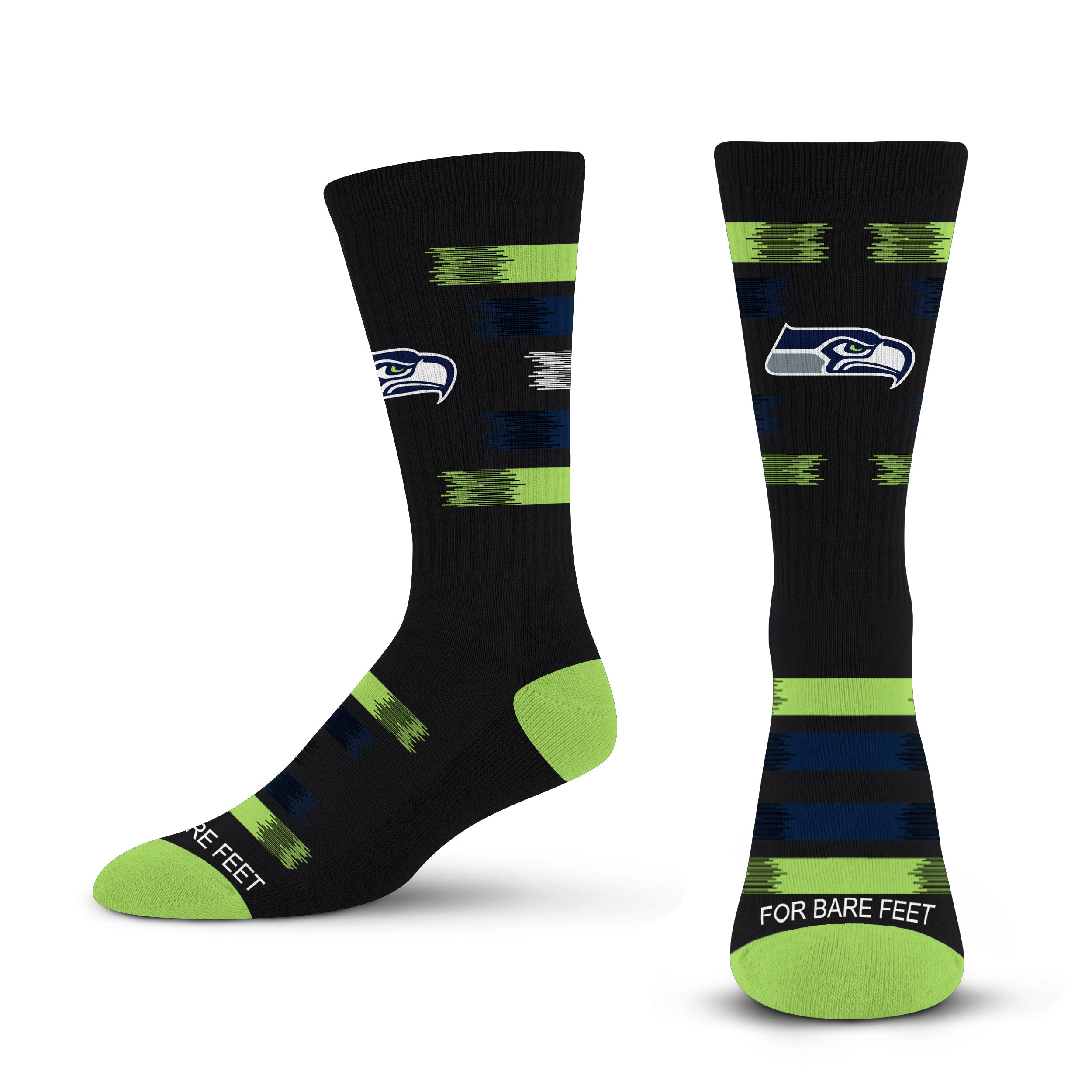 Seattle Seahawks | Fade to Black | Crew Socks – The Sock Monster