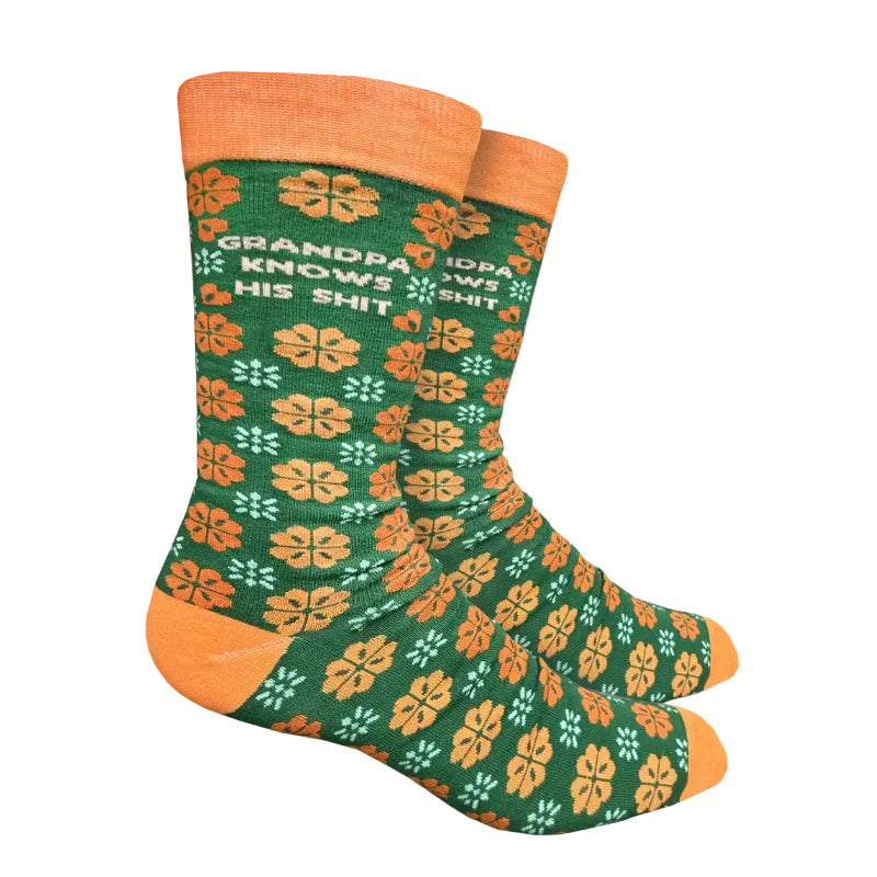 Grandpa Knows His Shit | Men's Crew – The Sock Monster