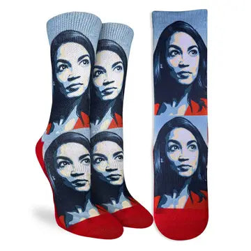 Alexandria Ocasio-Cortez | Women's Active Fit Crew – The Sock Monster