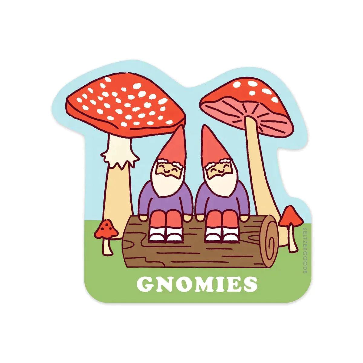Gnomies Log | Vinyl Sticker – The Sock Monster