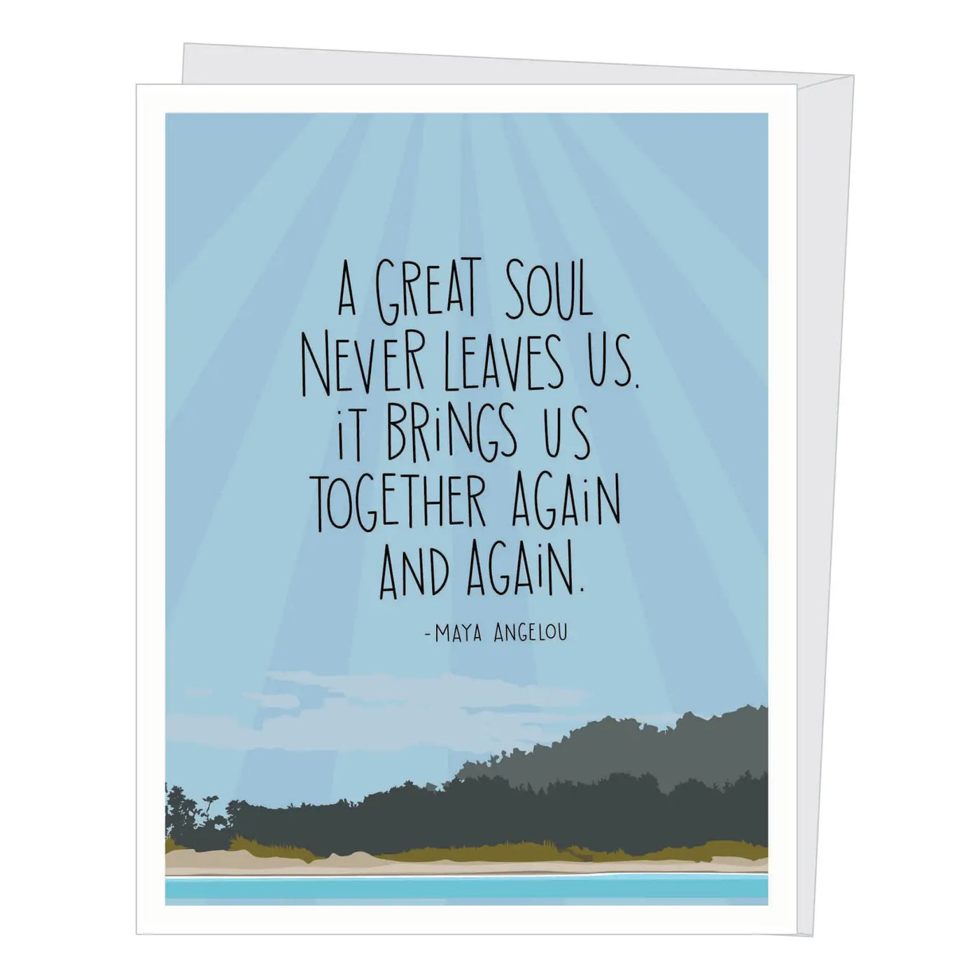 "Great Soul" Maya Angelou Quote | Sympathy Card – The Sock Monster