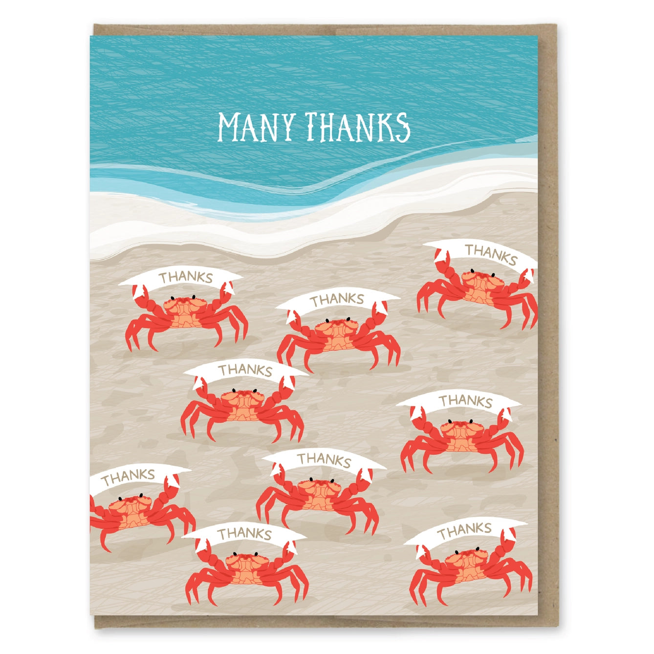 Many Thanks | Thank You Card – The Sock Monster